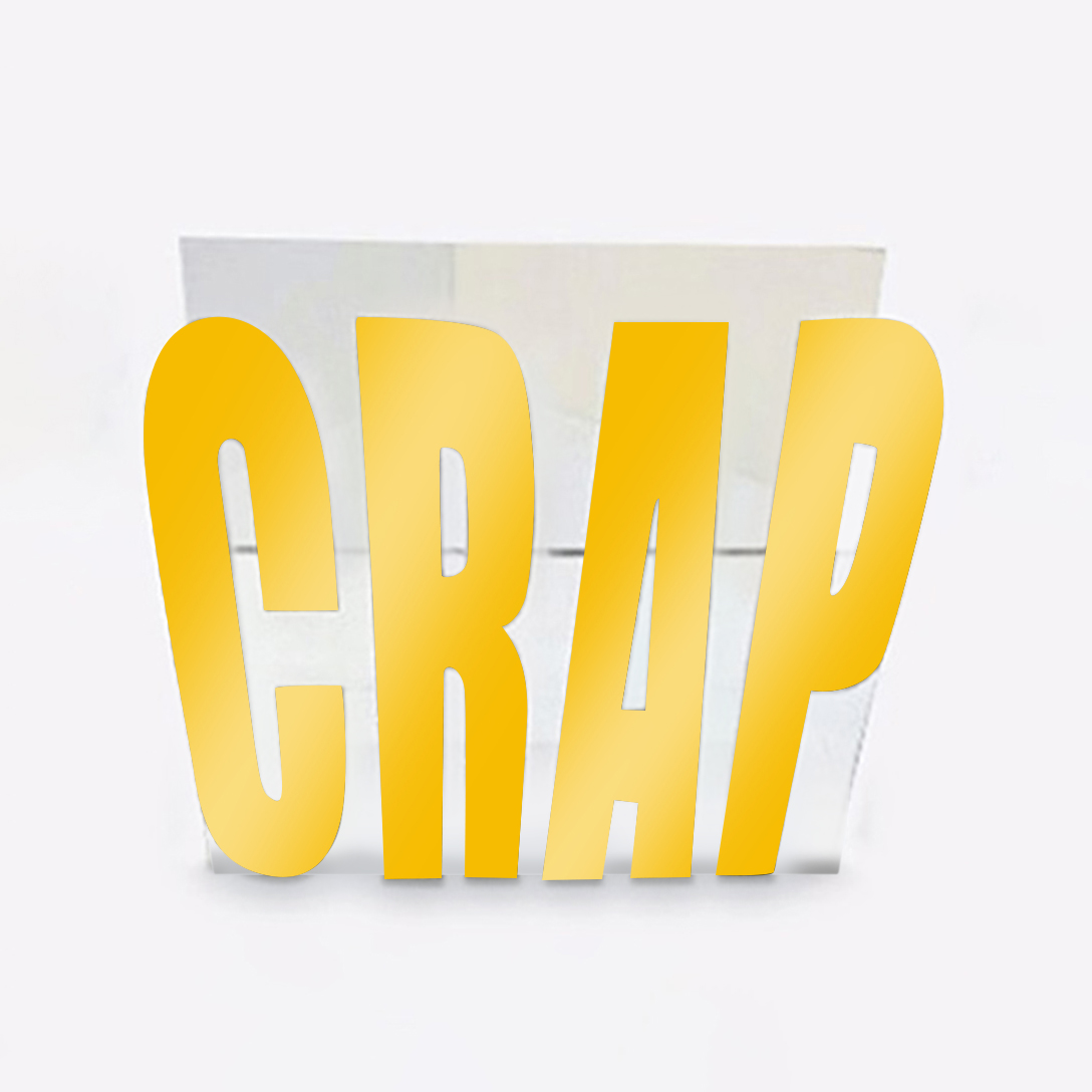 CRAP Yellow Mirror – love lucite